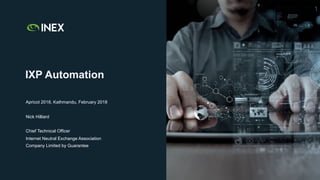 IXP Automation with SaltStack and NAPALM | PPT