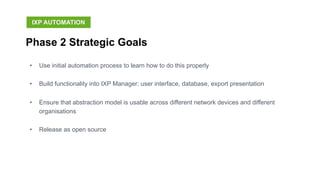IXP Automation with SaltStack and NAPALM | PPT