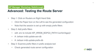 IXP Manager Workshop | PDF