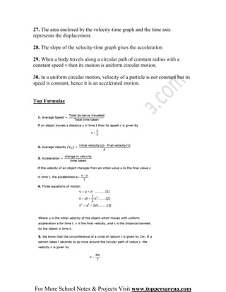 Ix physics full notes chapter 1 | PDF