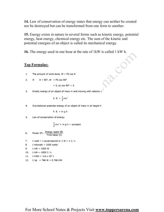 Ix physics full notes chapter 3 | PDF