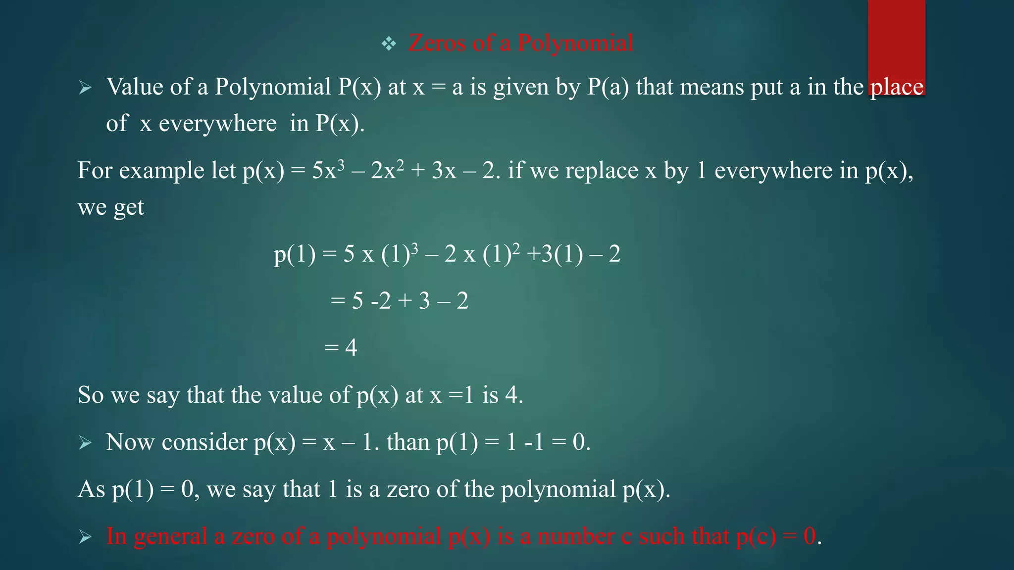 NCERT Class 9 Maths Polynomials | PPTX