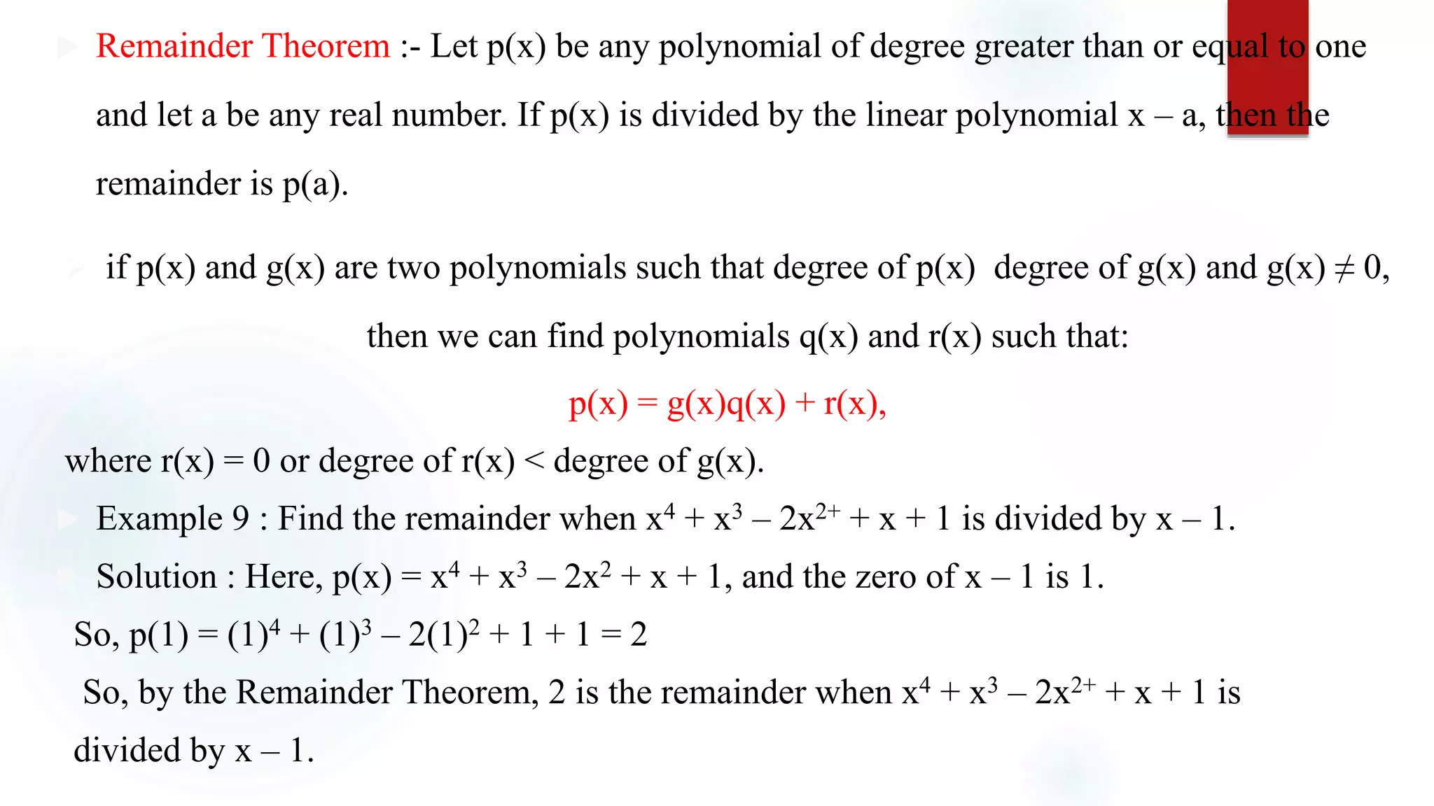 NCERT Class 9 Maths Polynomials | PPTX