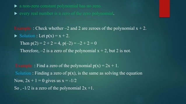 NCERT Class 9 Maths Polynomials | PPTX