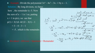 NCERT Class 9 Maths Polynomials | PPTX
