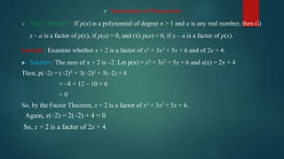 NCERT Class 9 Maths Polynomials | PPTX