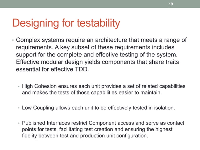 Test driven development | PPTX