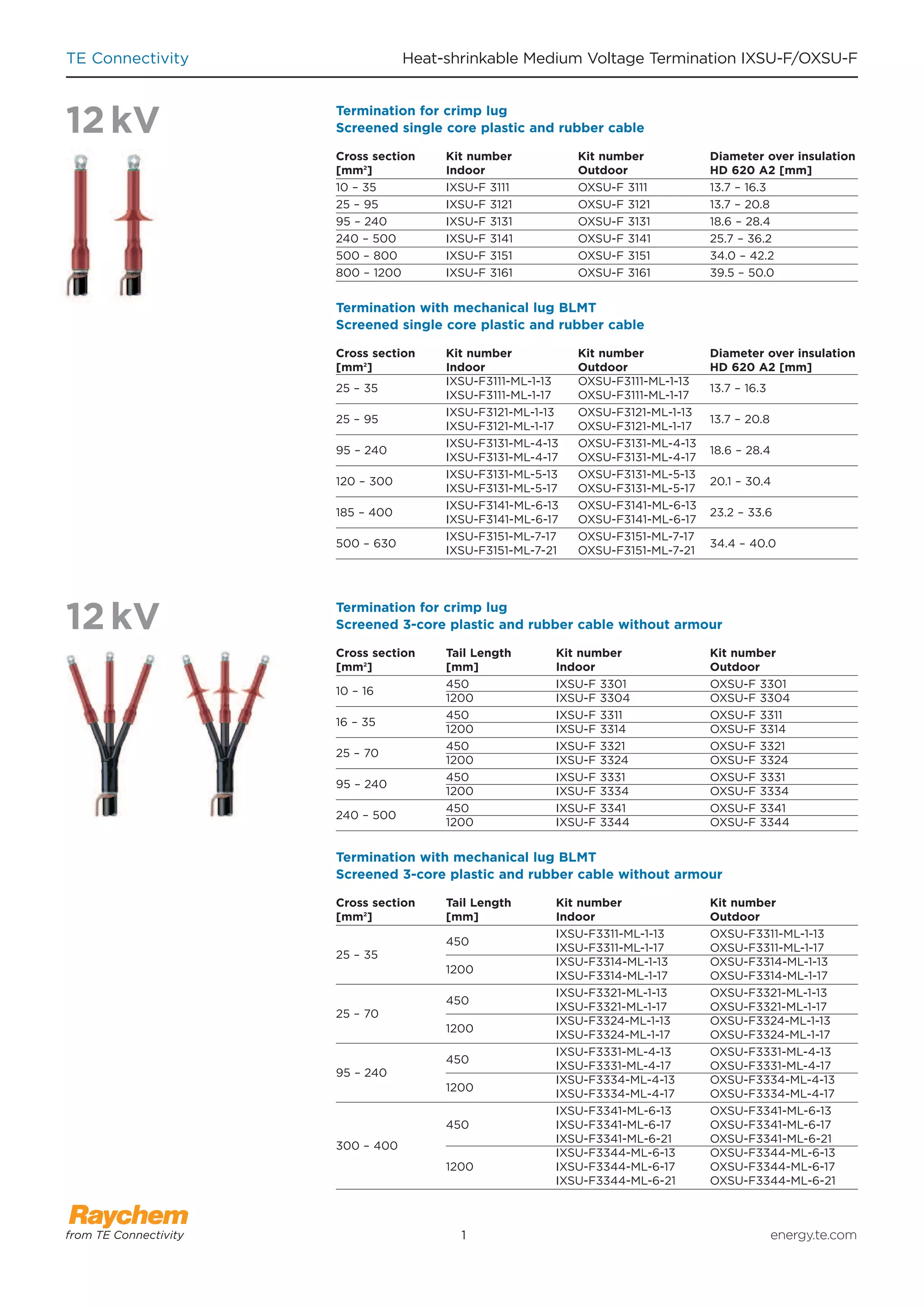 raychem saudi arabia - terminations | PDF