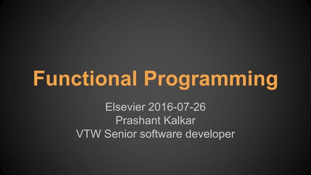 Functional programming | PPTX | Programming Languages | Computing