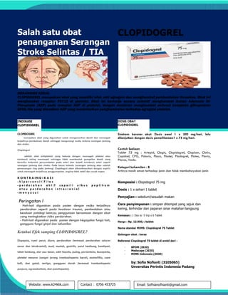 NEWSLETTER OBAT STROKE RINGAN | PDF