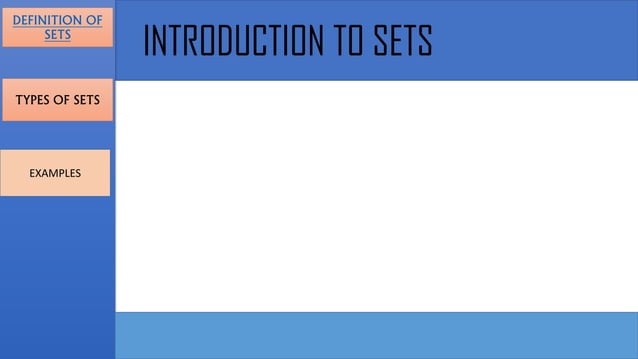 INTRODUCRTION TO SETS | PPT