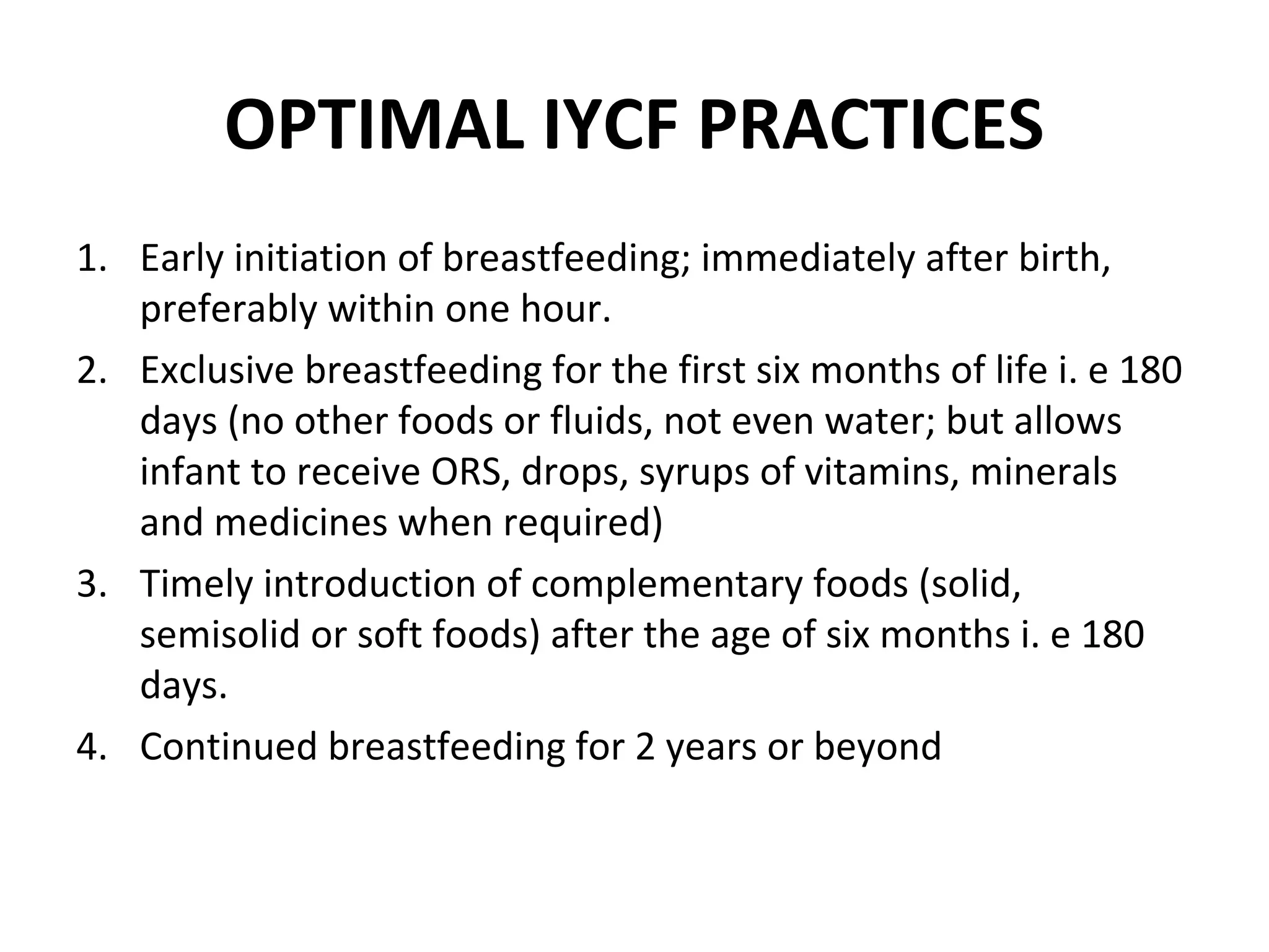 IYCF | PPT
