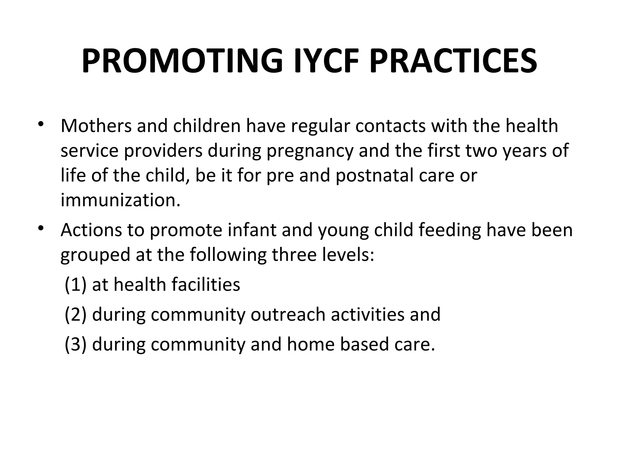 IYCF | PPT