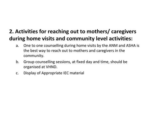 IYCF | PPT | Pregnancy | Reproductive Health