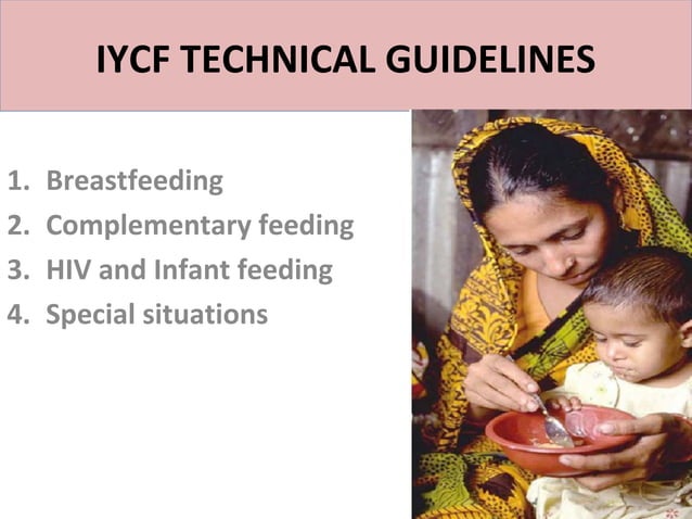 IYCF | PPT | Pregnancy | Reproductive Health