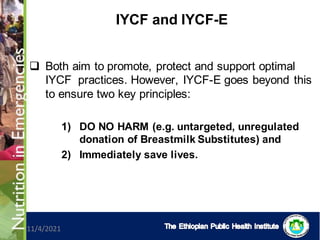 IYCF_E The Ethiopian Public Health Institute October 2021 | PDF