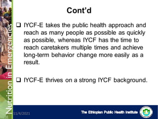 IYCF_E The Ethiopian Public Health Institute October 2021 | PDF