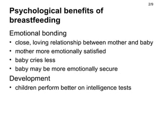 Benefit of breastfeeding and important of breast milk in infant.ppt