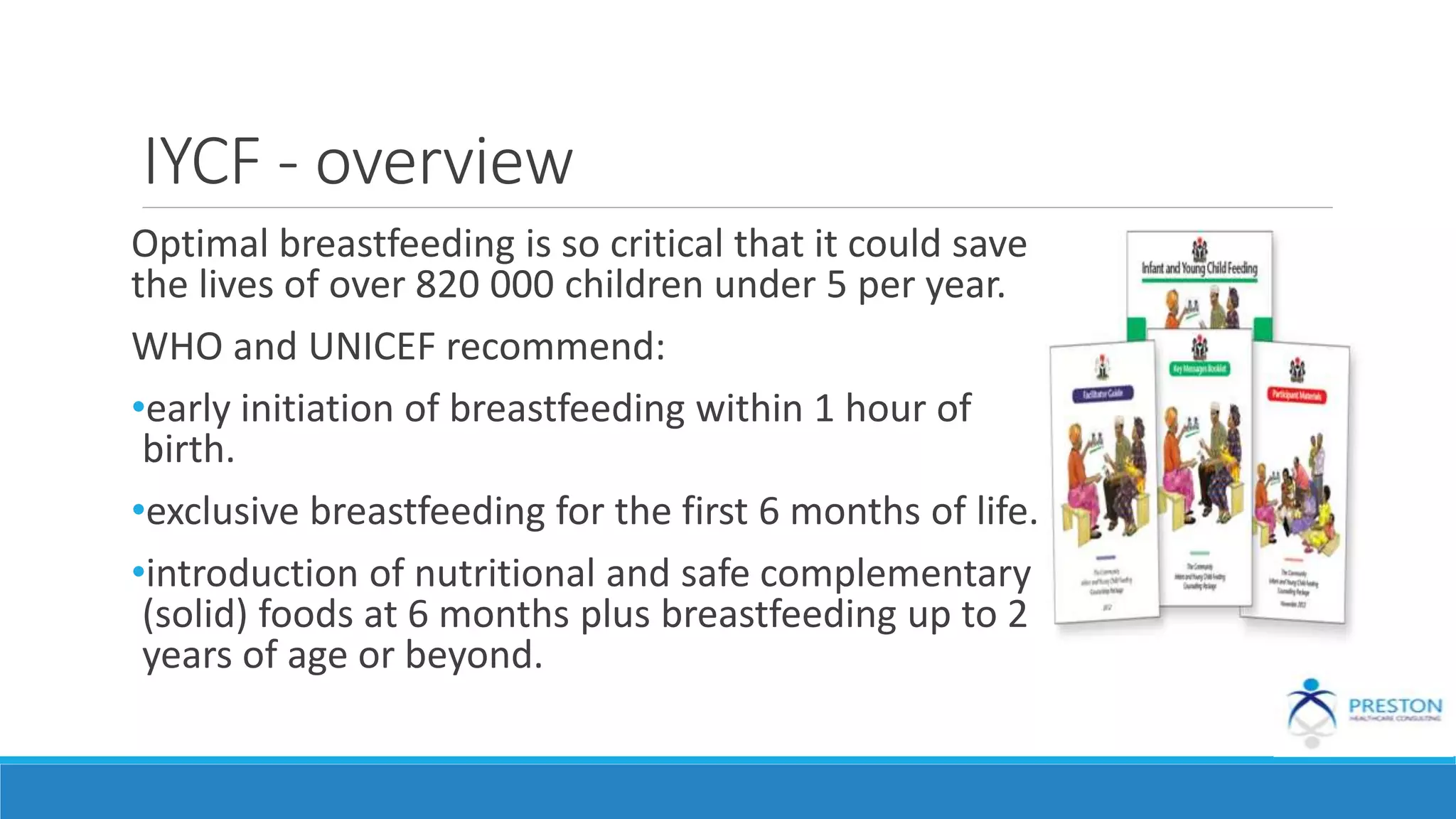 The 1000-day window of opportunity: Optimal infant and young child ...