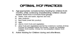 INFANT AND YOUNG CHILD FEEDING ppt | PPTX