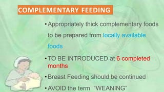 INFANT AND YOUNG CHILD FEEDING ppt | PPTX