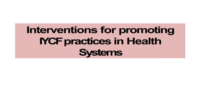 INFANT AND YOUNG CHILD FEEDING ppt | PPTX | Children\'s Health ...