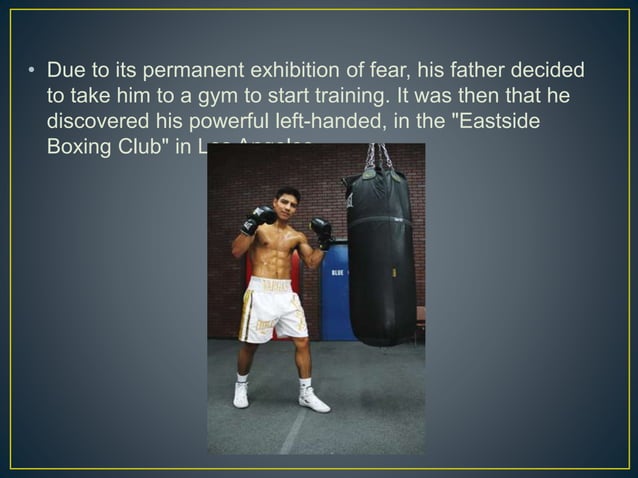 Oscar de la Hoya Biography by Alejandro | PPTX | Boxing | Sports