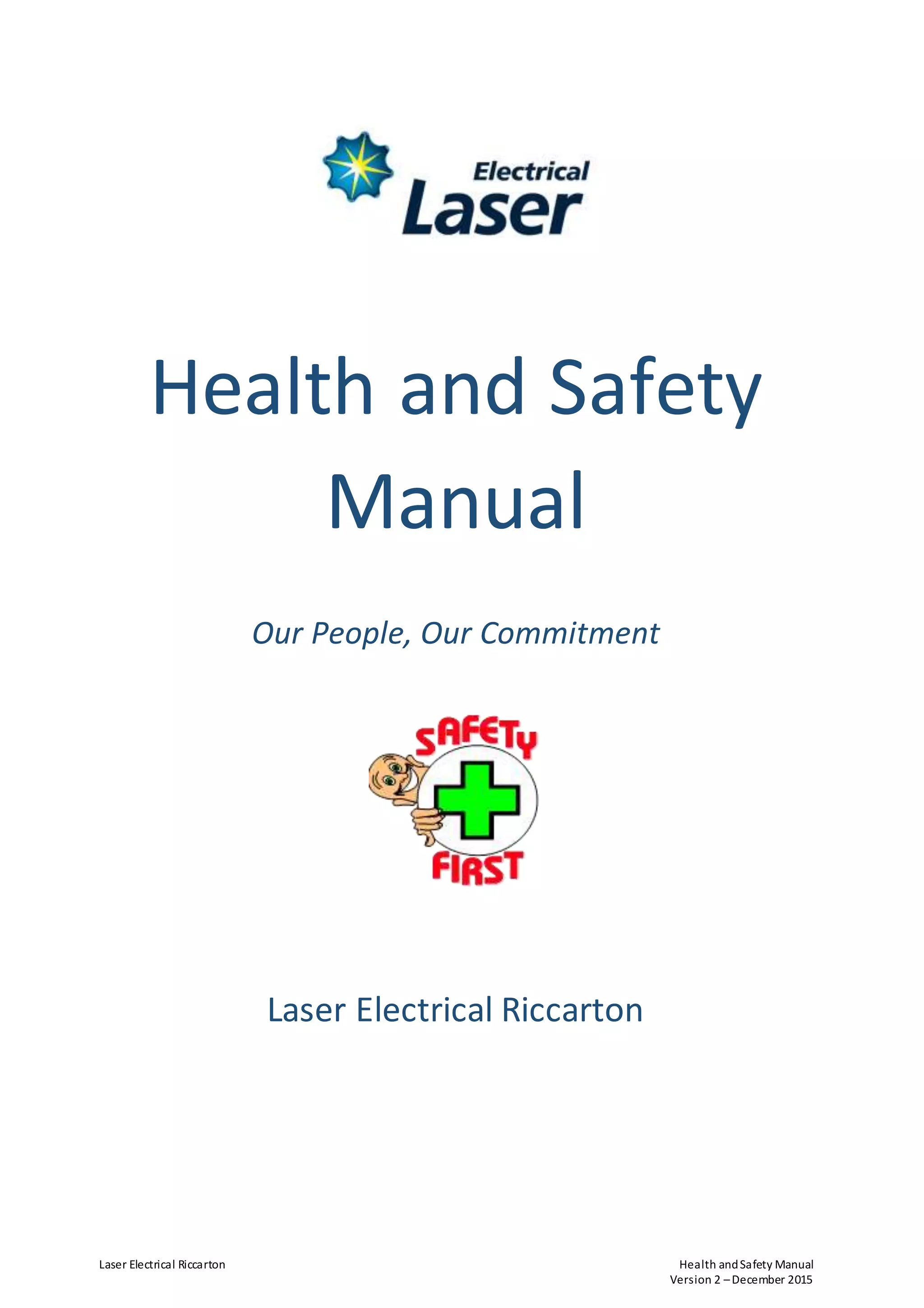 Health and safety manual (last updated 11.12.15) | DOCX