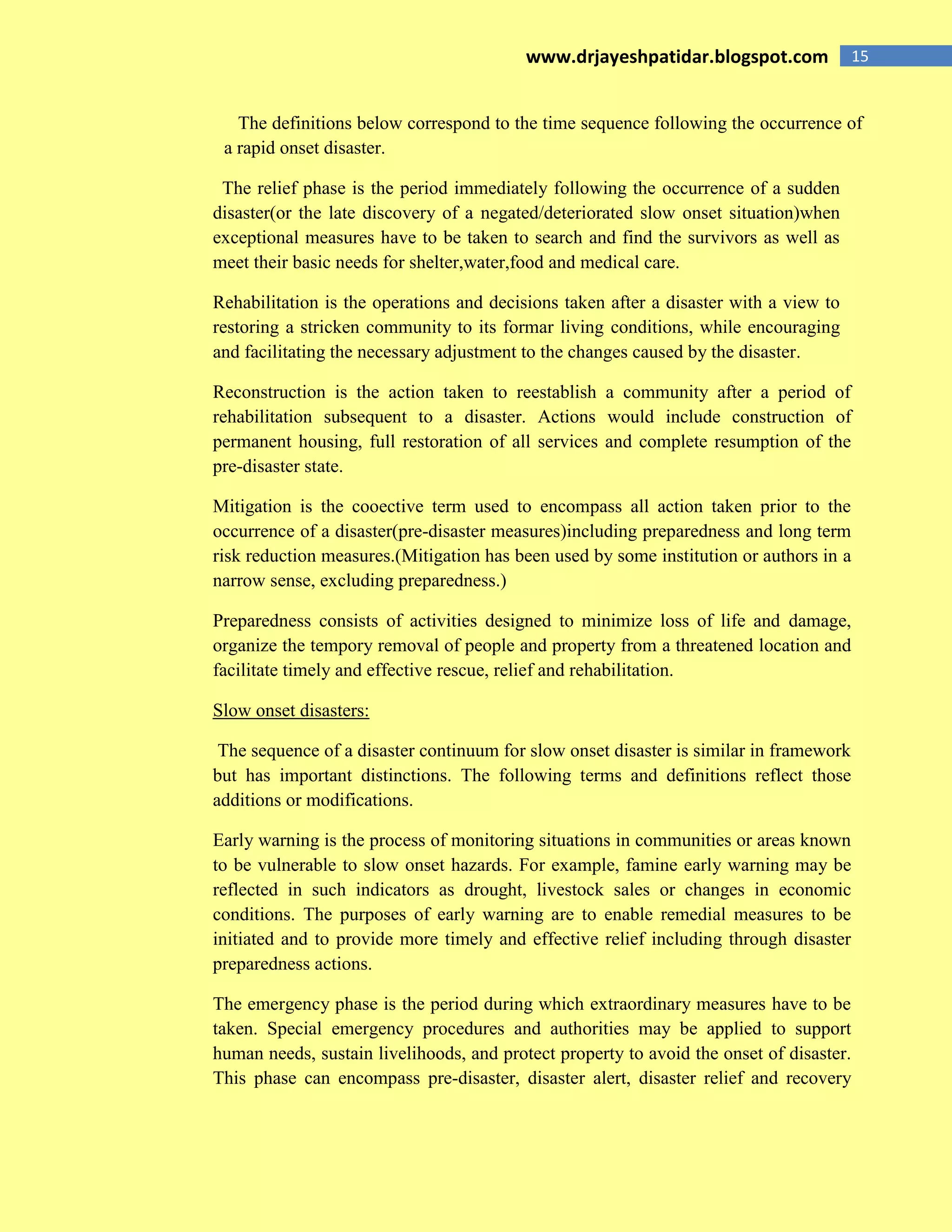 Disaster management | PDF