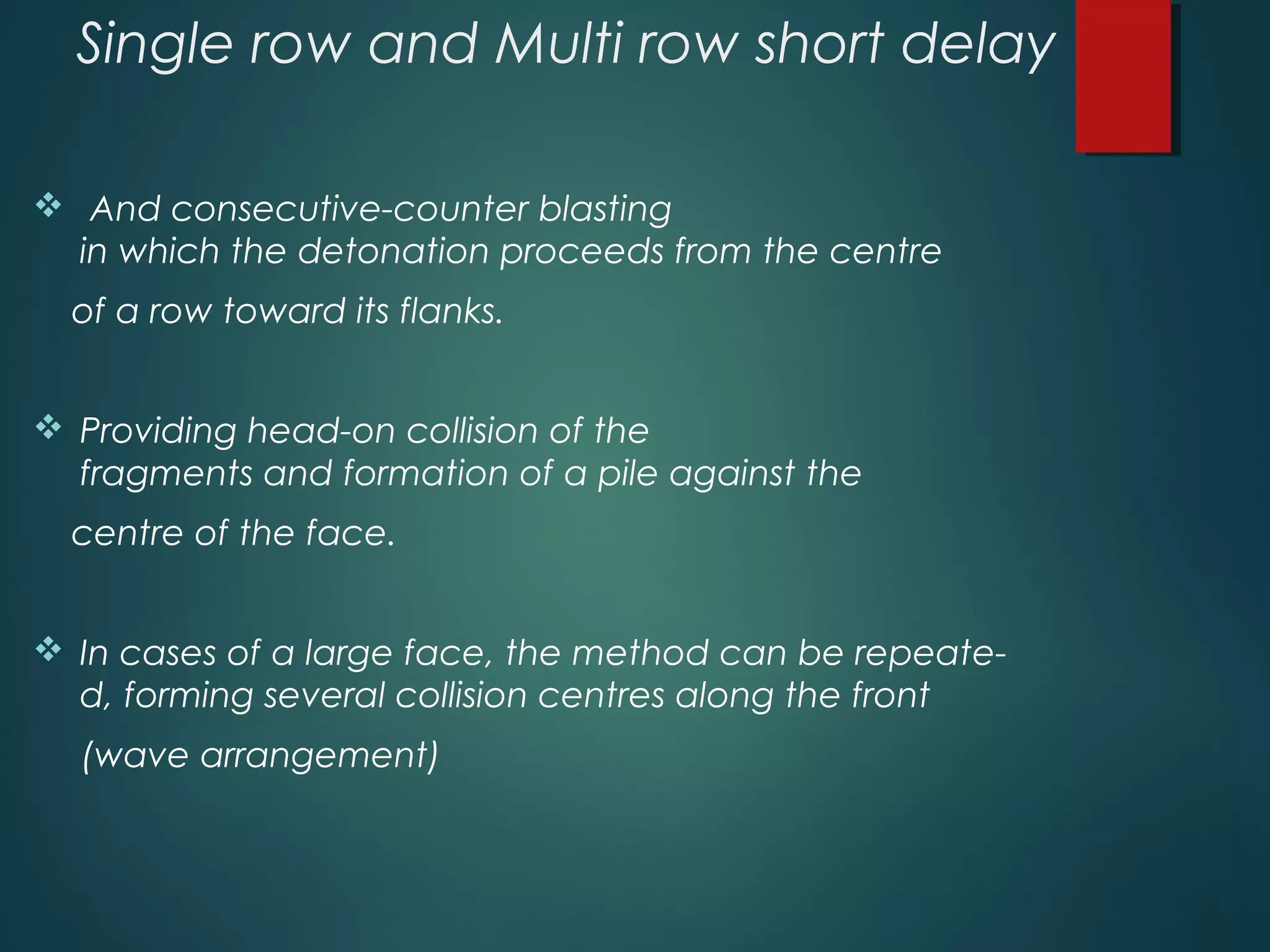 ROCK FRAGMENTATION short_delay_blasting | PPT