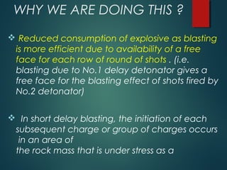 ROCK FRAGMENTATION short_delay_blasting | PPT