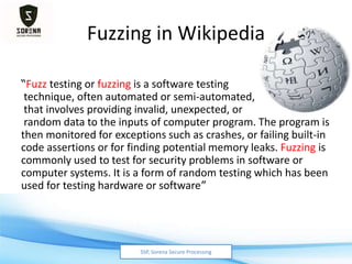 Fuzzing | PPTX