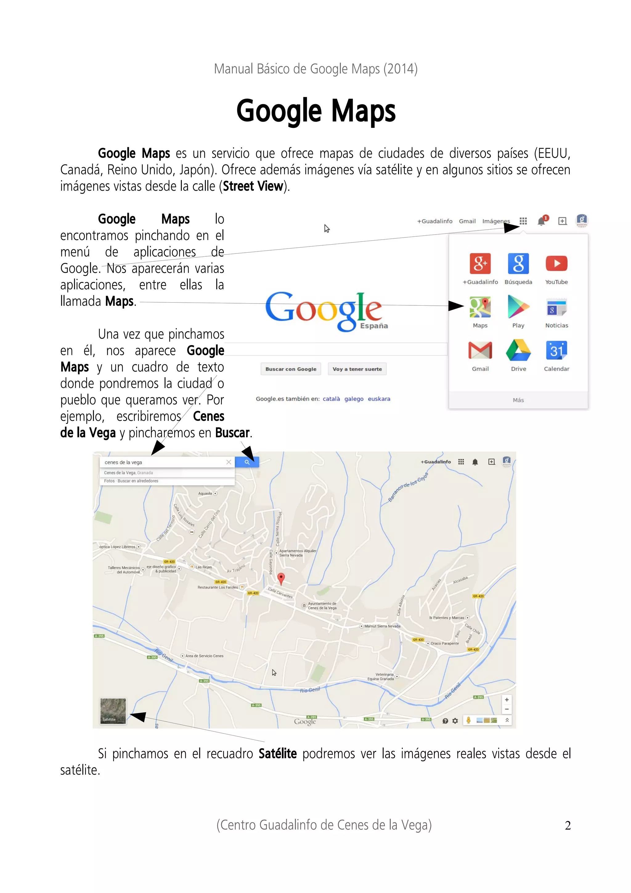 Manual sobre el Nuevo Google maps (2014) | PDF | Maps & Navigation