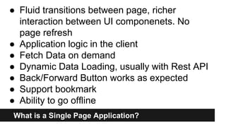 Single page application | PPTX