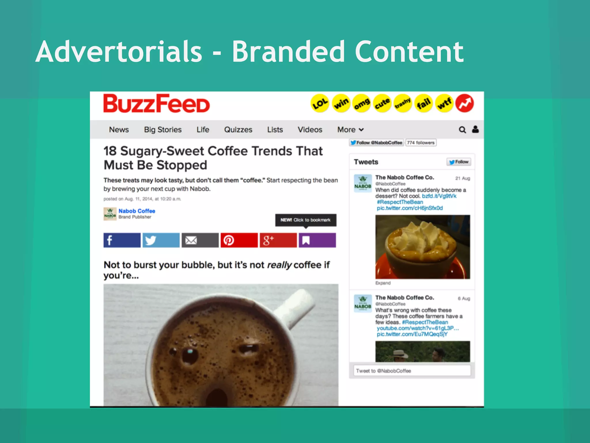 Examples of native advertising | PPT