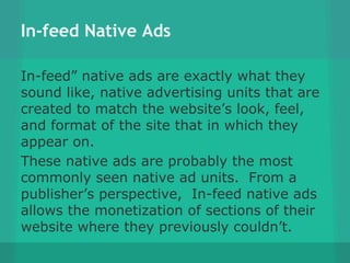 Examples of native advertising | PPT