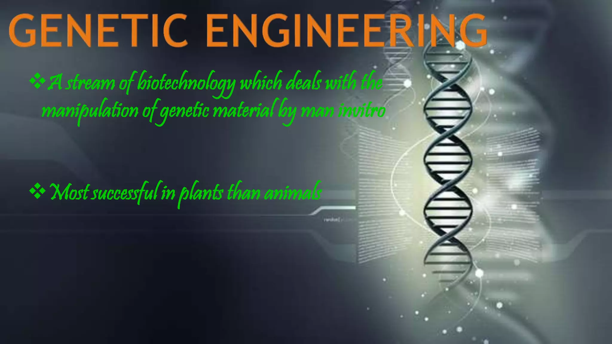 Genetically modified crops a boon for nature | PPTX