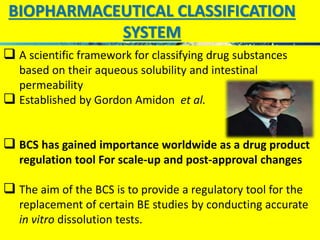 Biopharmaceutics classification system | PPTX