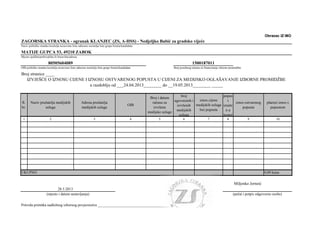 Iz mo1 - novi obrazac - klanjec | PPT