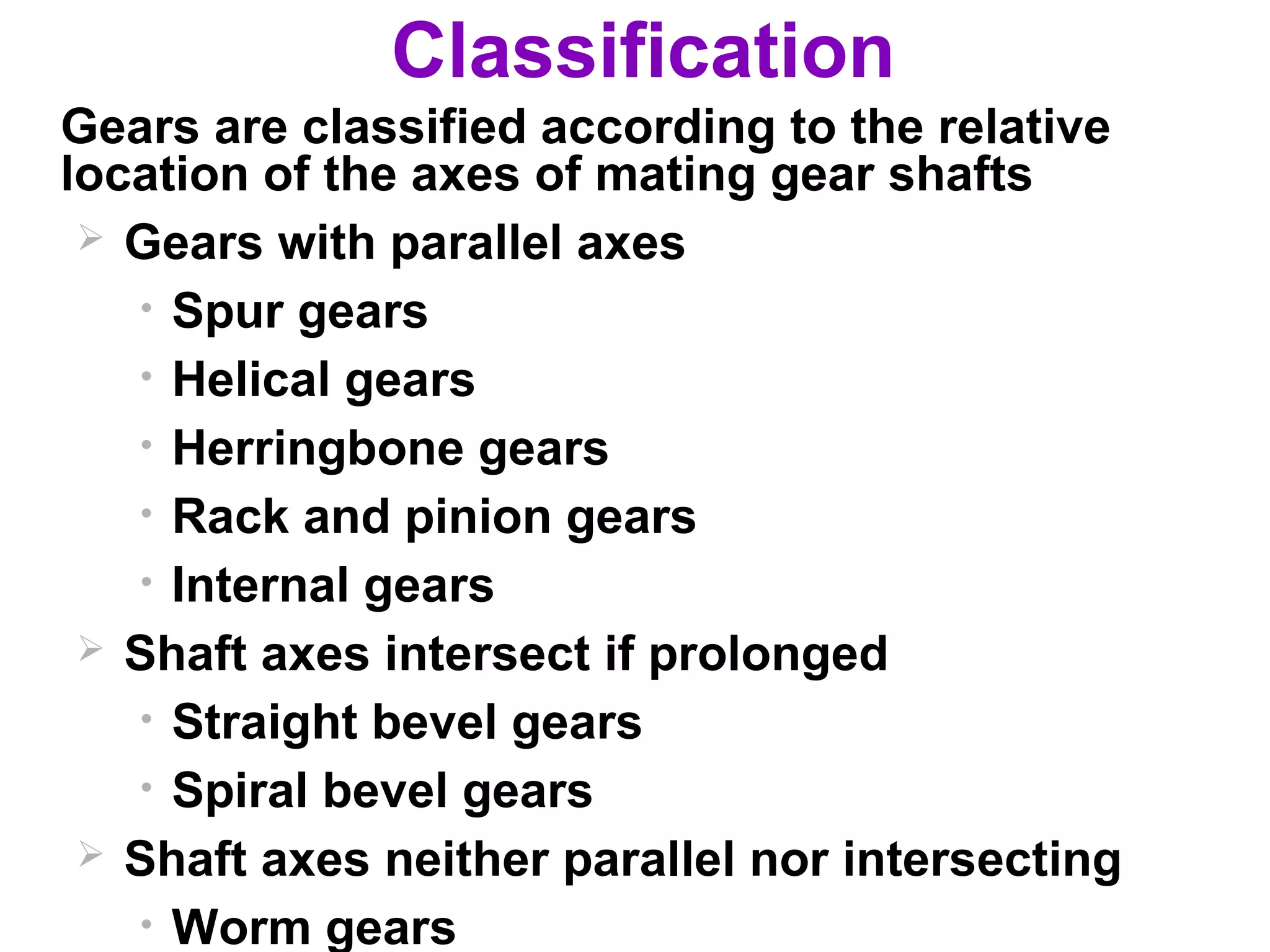 Gears and gears types and gear making | PPT