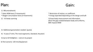 Firefighter Uniforms Design and Bulk Effect | PPTX