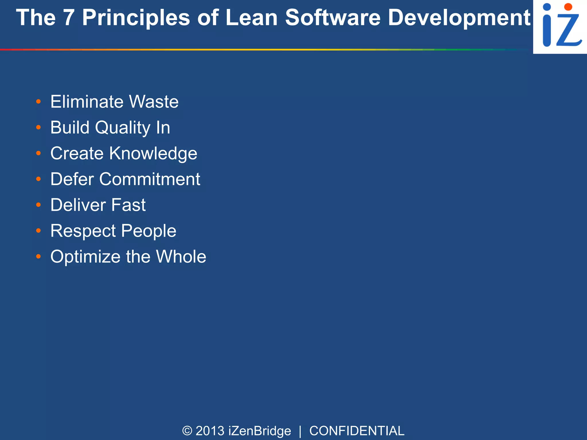 Lean , Pull System & Kanban |iZenBridge | PPT