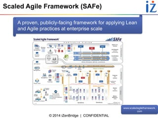 Webinar On Scaled Agile Framework (SAFe) | iZenBridge | PDF
