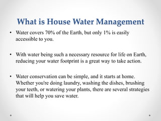 Saving Water | PPTX