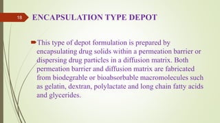 Injectable Depot Preparations by Izharahemad Ansari | PPT