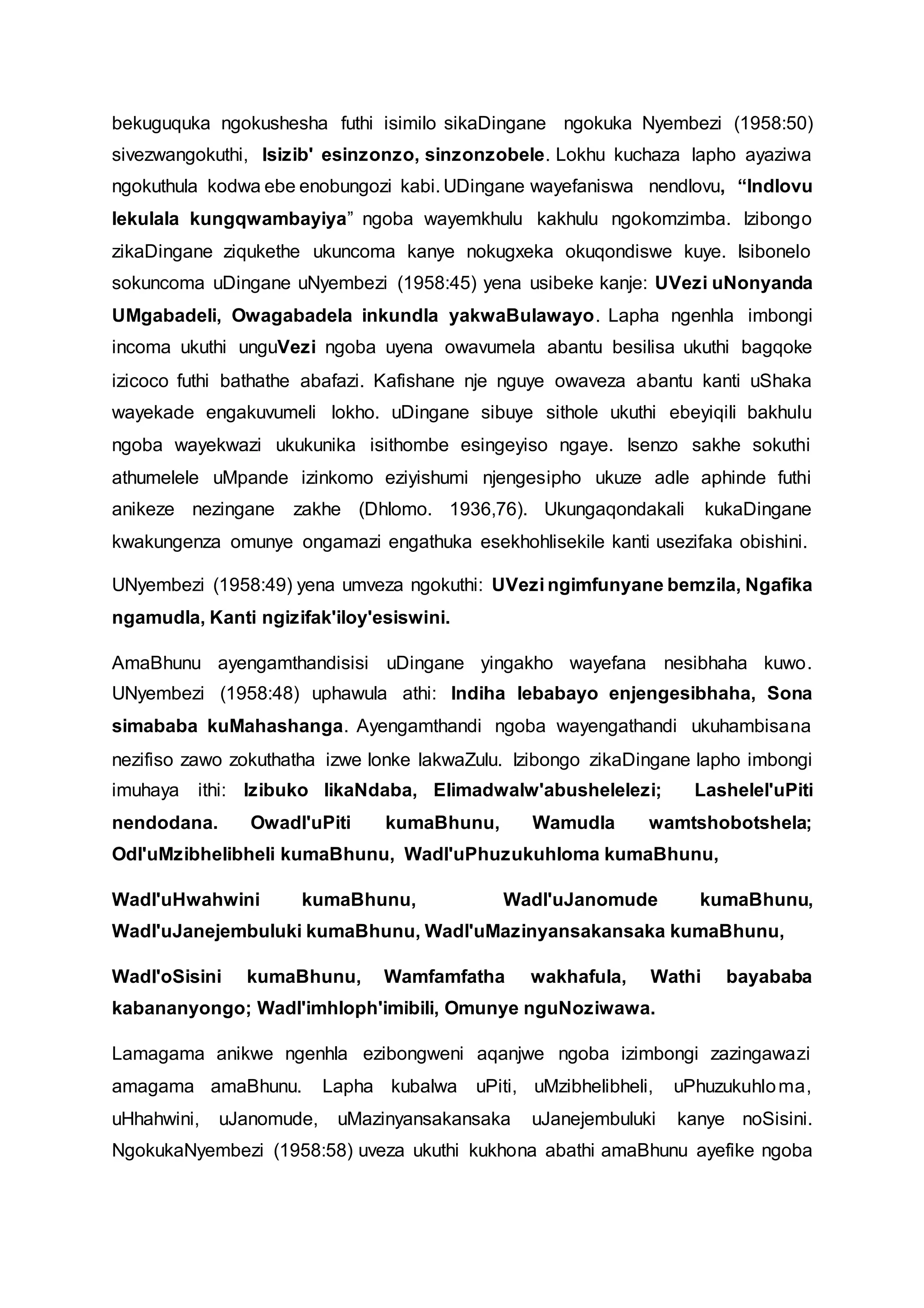 Izibongo zamakhosi | PDF