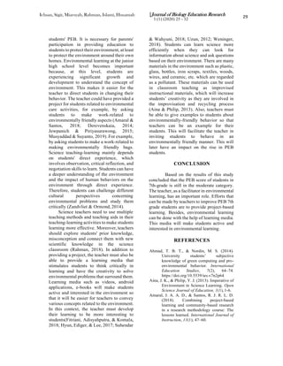 Green Consumerism in Environmental Learning: 7th-grade Students ...