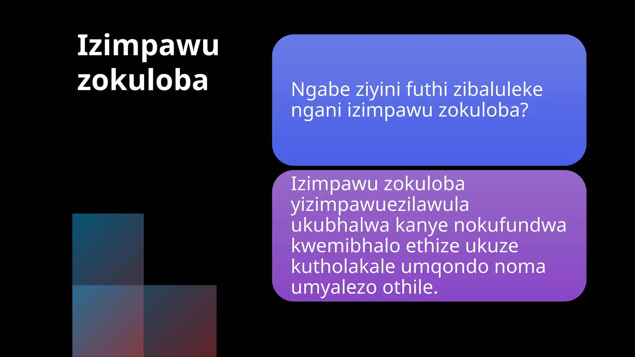 IZIMPAWU ZOKULOBA OLIMINI LWESIZULU x | PPTX