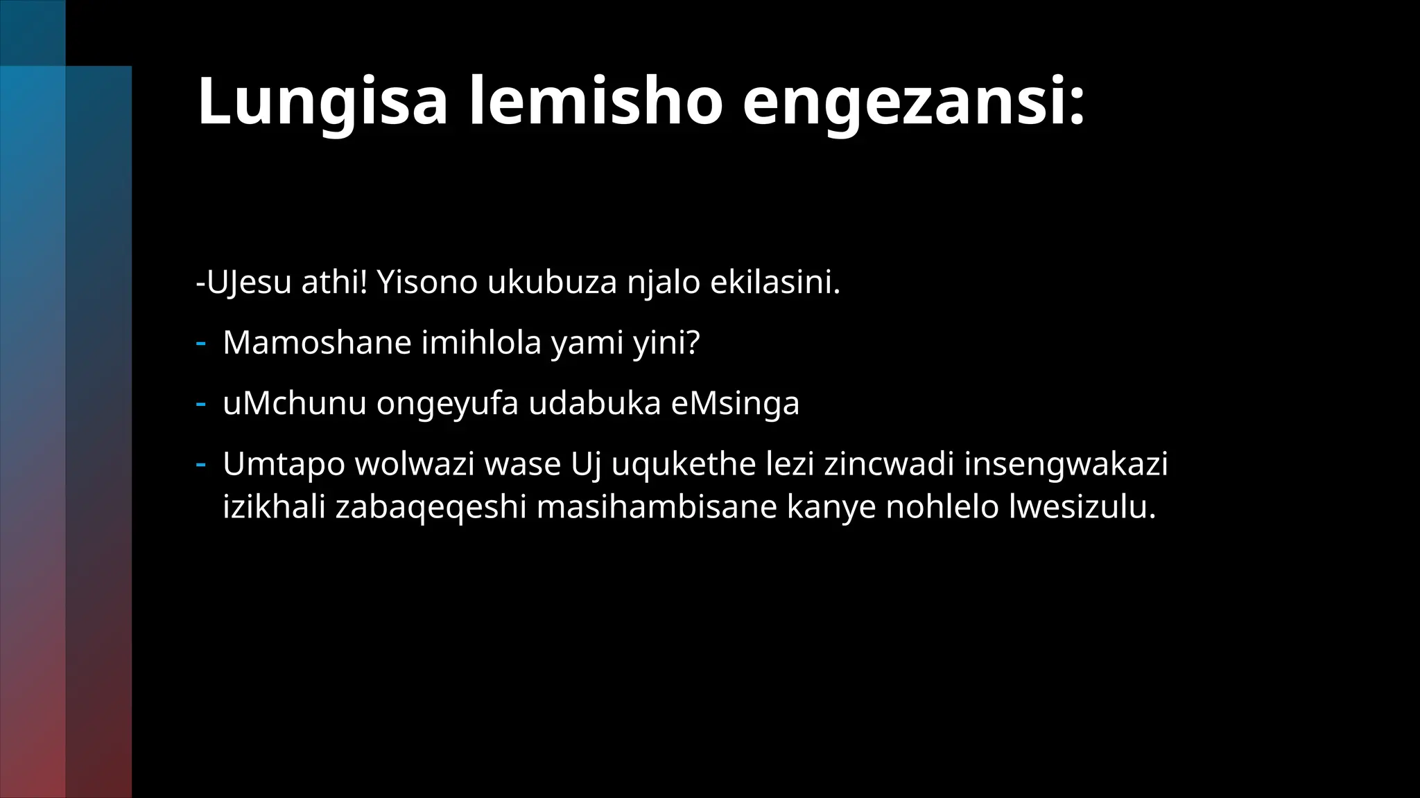 IZIMPAWU ZOKULOBA OLIMINI LWESIZULU x | PPTX