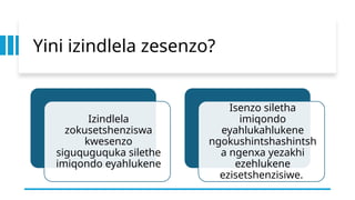 Izindlela Zesenzo - BP Faltein.pptx